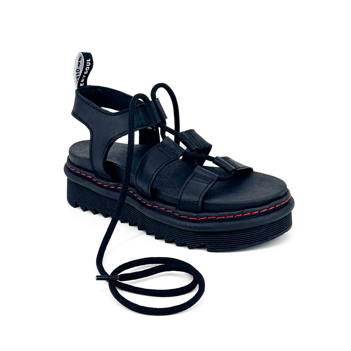 Sandalias Offlander, Tipo Romana, Piel Crazy, Negro, Espartanas ...