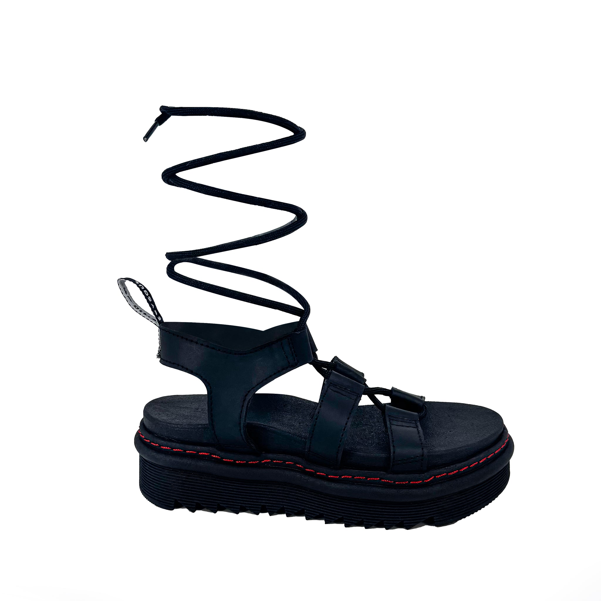 Sandalias Offlander, Tipo Romana, Piel Crazy, Negro, Espartanas ...