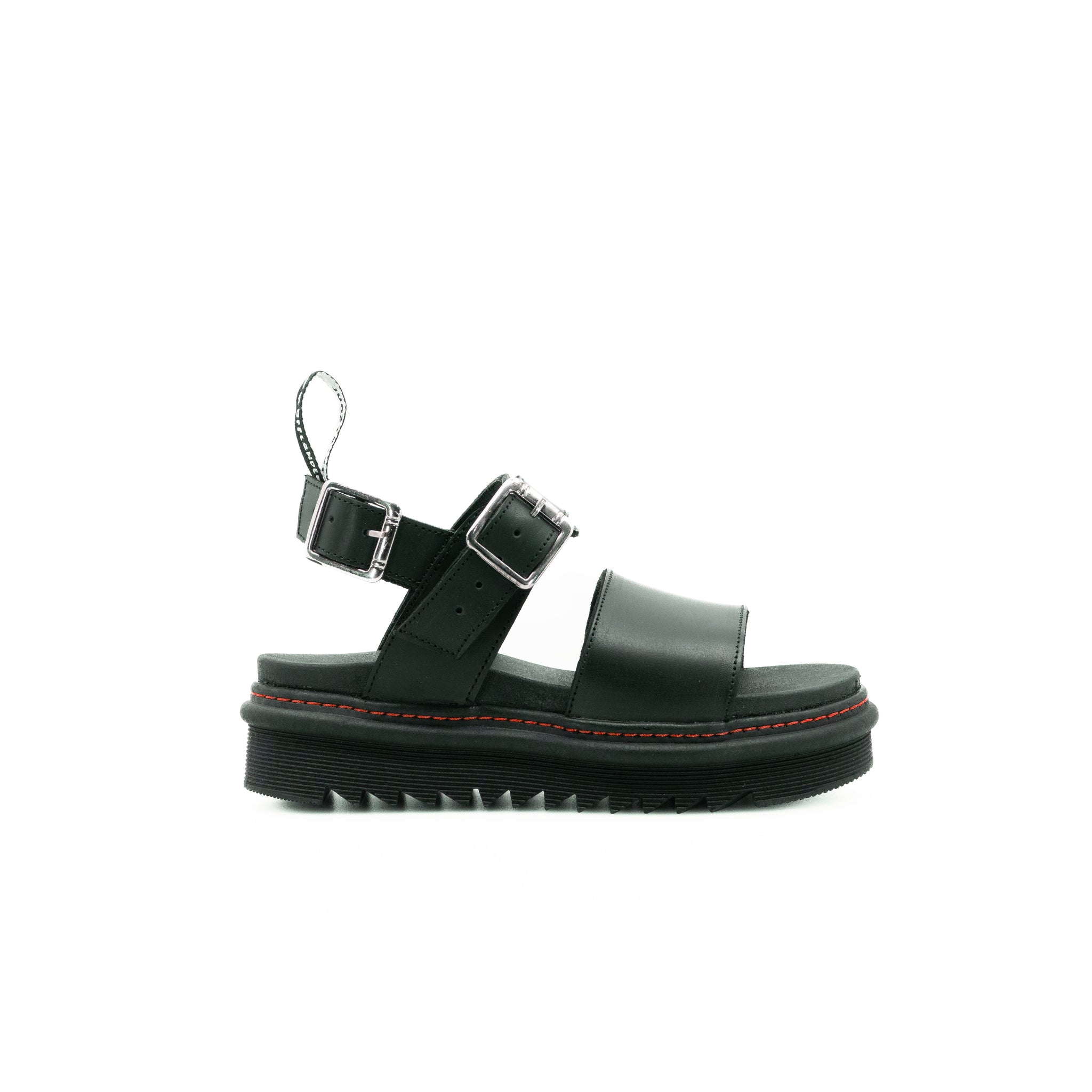 Sandalias Offlander, Tipo Romana, Piel Crazy, Negro, Dos Correas ...