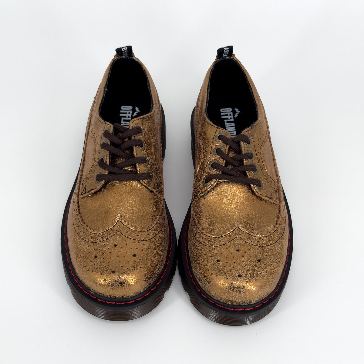 After Party: Choclos Boston de Piel Genuina Dorado – EMPORIO MIRANDA